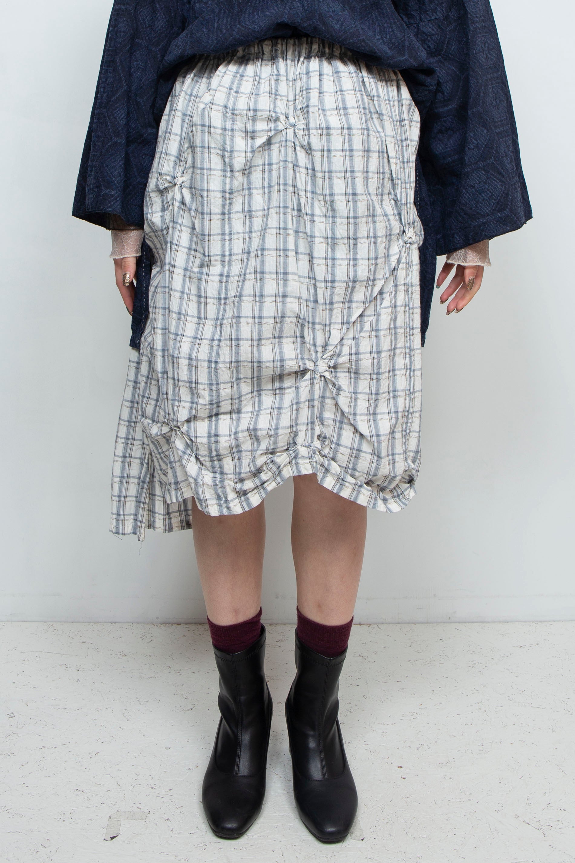 Asymmetric check skirt / 相良 sagara 通販・店舗 / 渋谷・神泉セレクトショップ R for D