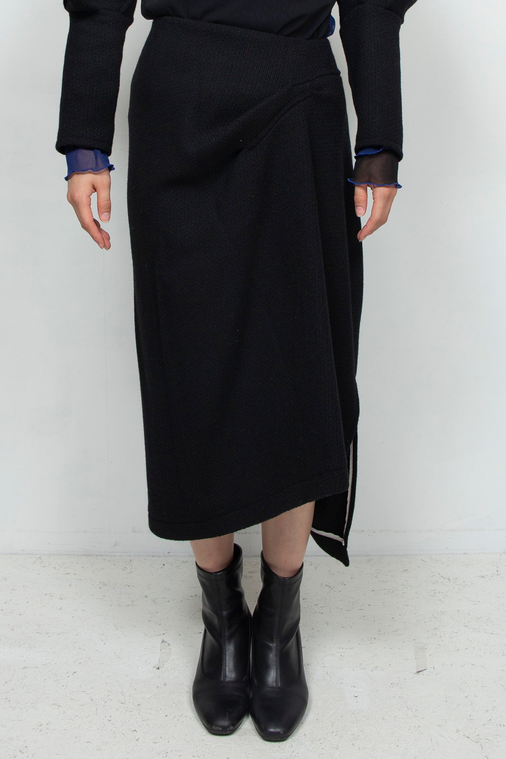 pulled hem skirt BLACK / Fumiku(フミク) 通販・店舗 渋谷・神泉セレクトショップR for D