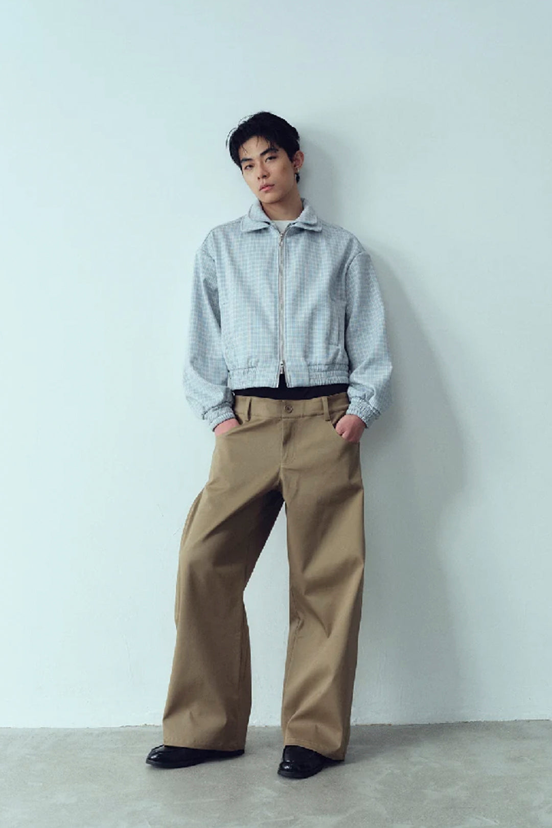 Checkered double-layer collar short jacket / kadakada（カダカダ）通販 店舗 / 渋谷 ...